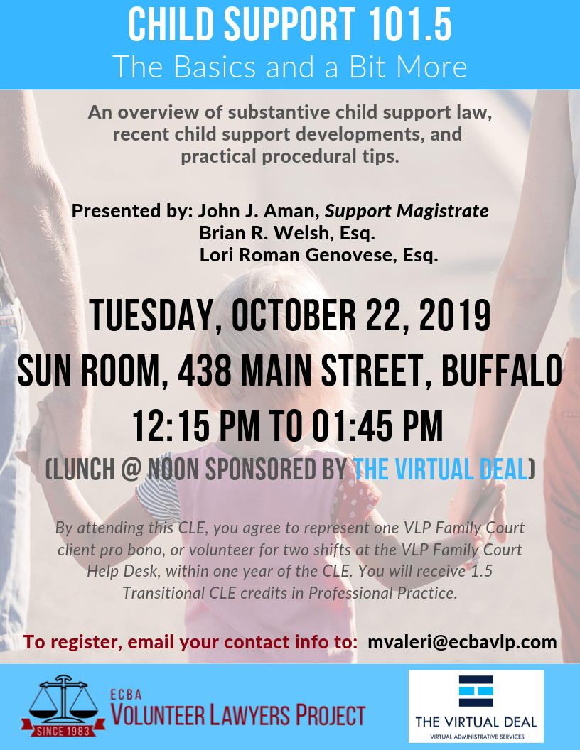 Fall CLEs presented by VLP | ECBA Volunteer Lawyers Project